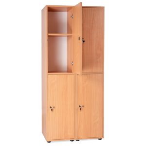 Dulapuri individuale pentru elevi - 2 compartimente cu polite - Furnissa.ro